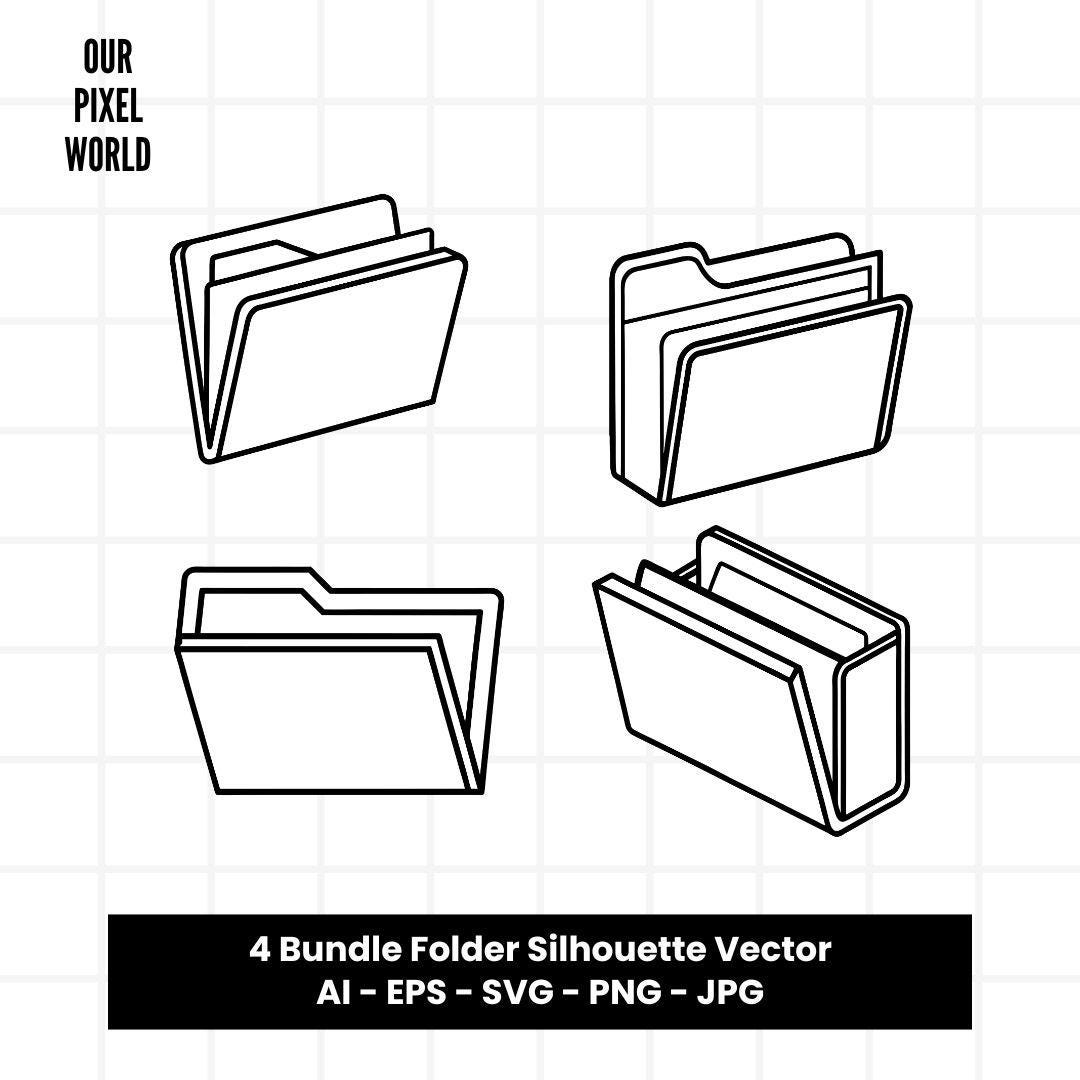 File Folder Bundle SVG | Files PNG | Folders File Vector Editable Color ...