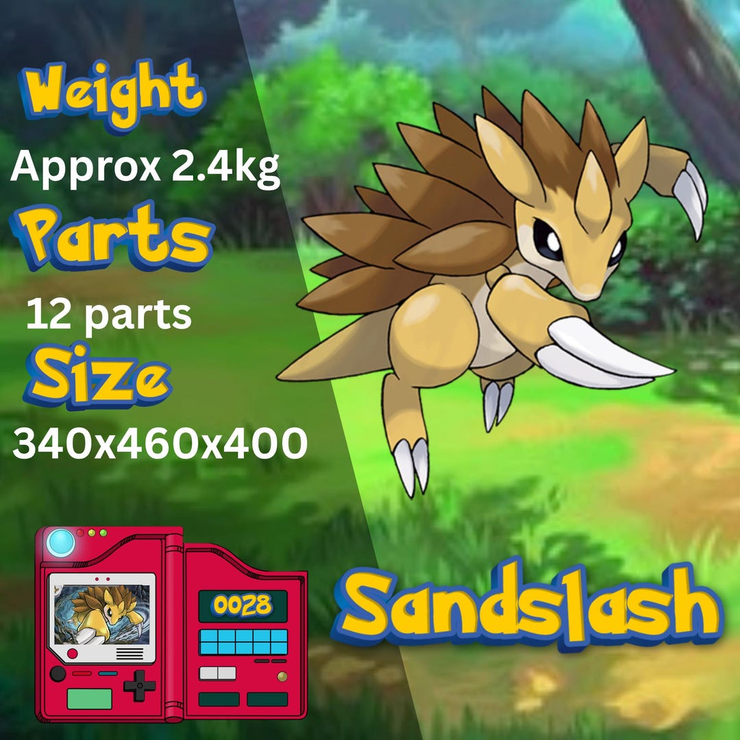Sandslash – Pre-sliced 3D Print File for Bambu A1 | Easy Assembly ...