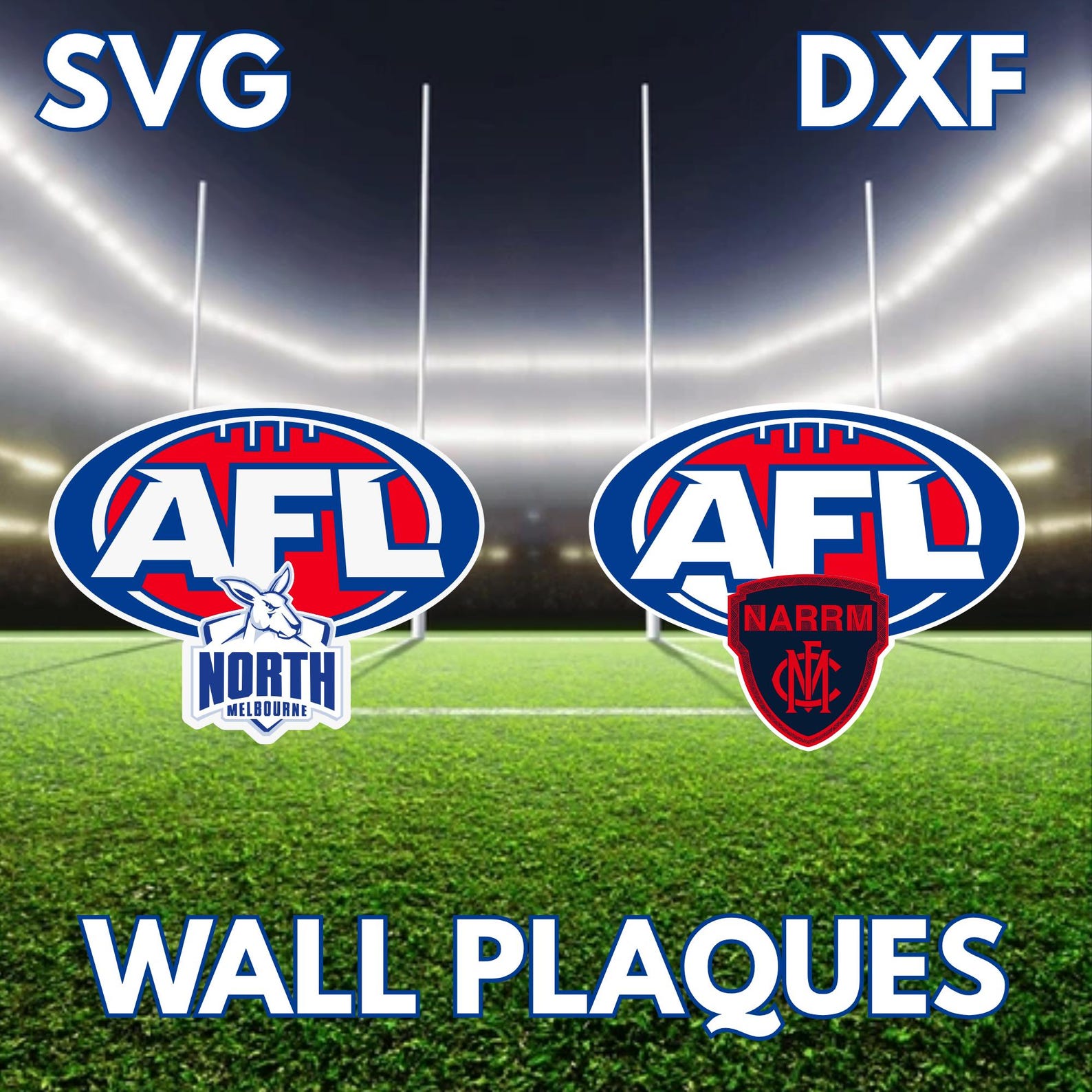ALL 18 Teams AFL Plaque SVG File | Digital Download - Etsy