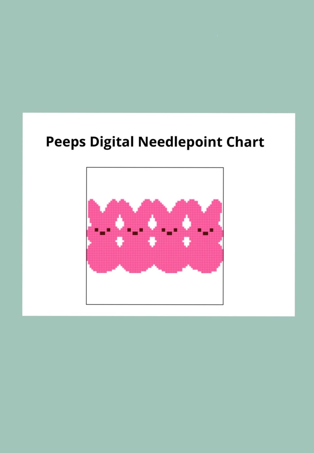 Peeps Digital Needlepoint Chart - Etsy