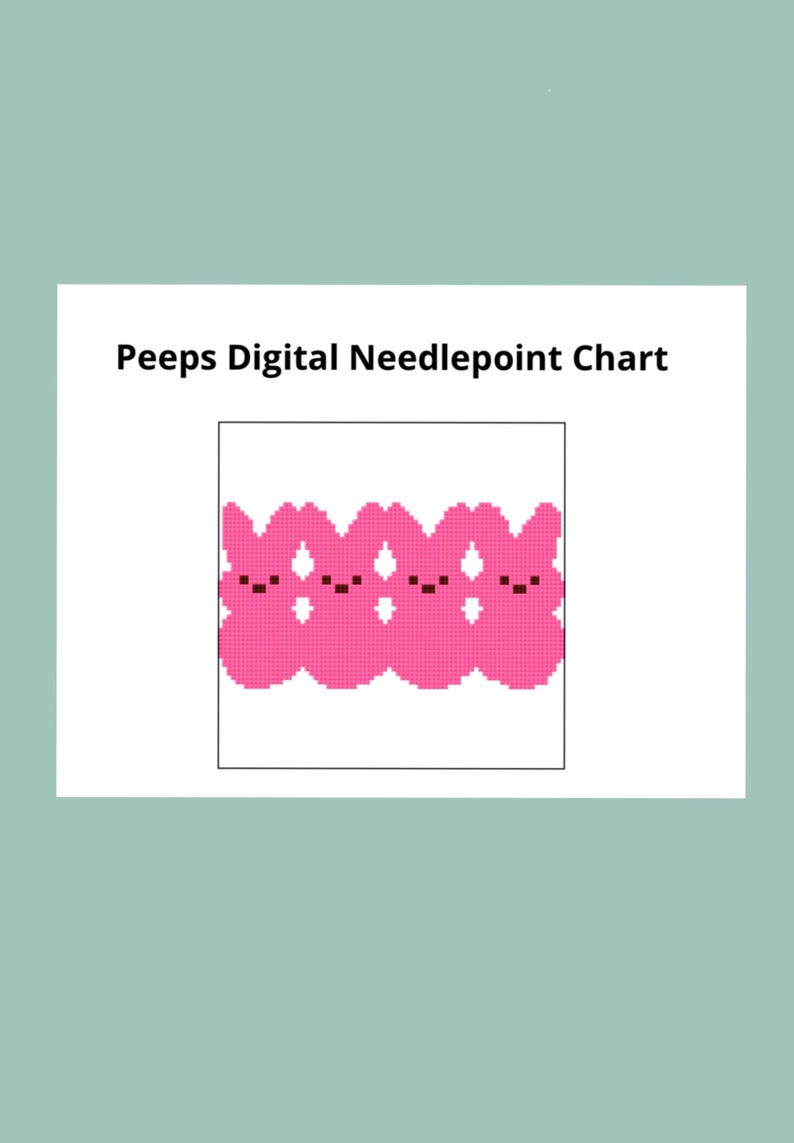 Peeps Digital Needlepoint Chart - Etsy
