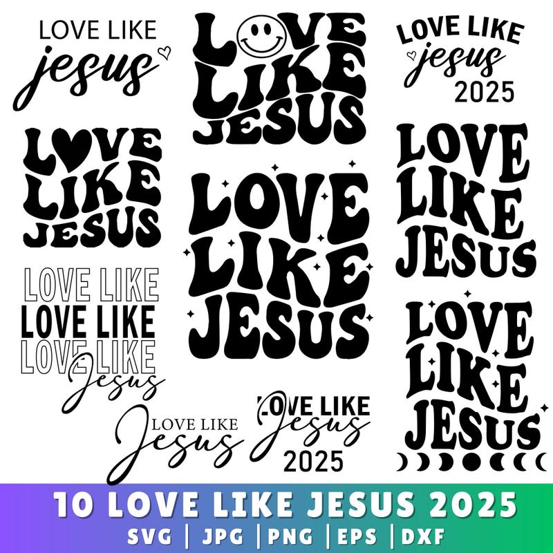 Love Like Jesus Png - Etsy