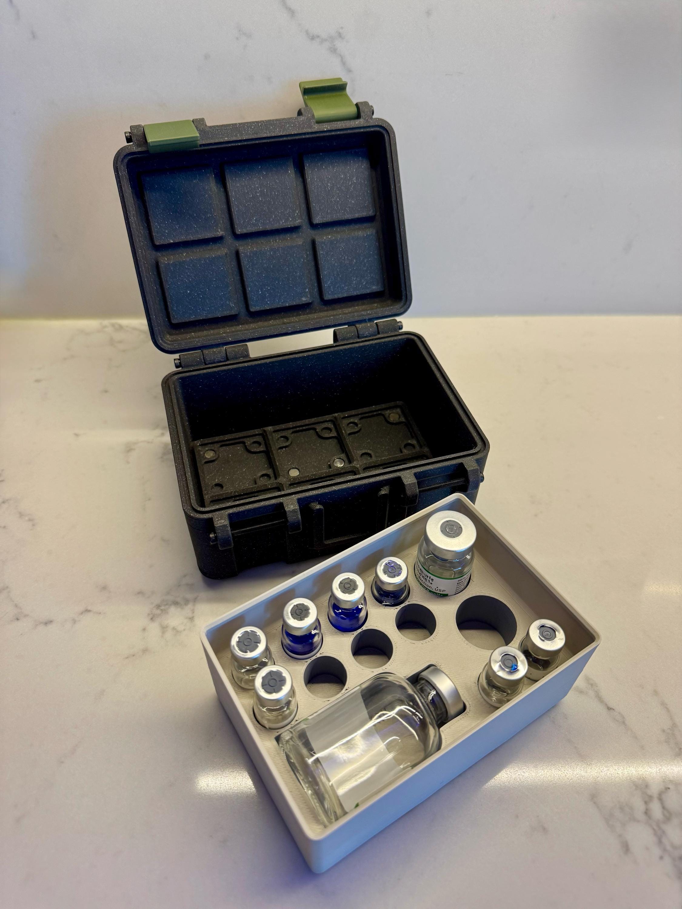 3D Printed Rugged Peptide Vial Storage Box With Removable Magnetic ...