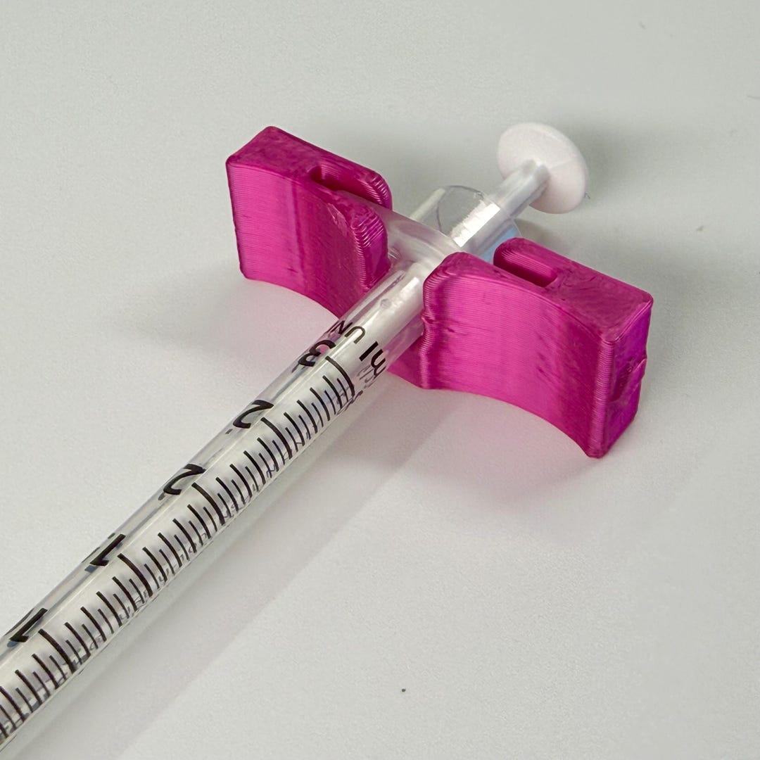 Syringe Flange Handle Grips – 5 Pack | 3D Printed Ergonomic Grip for ...