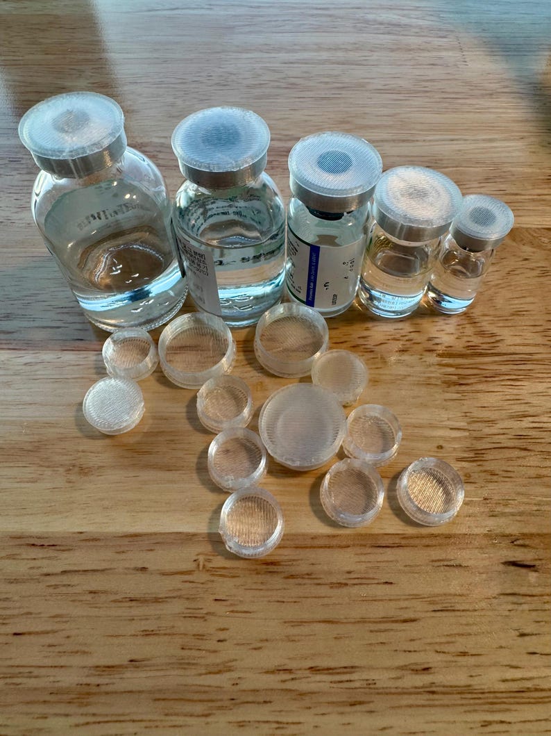 3D Printed Vial Caps: TPE Multi-dose Vial Covers - Pack of 10 - Etsy