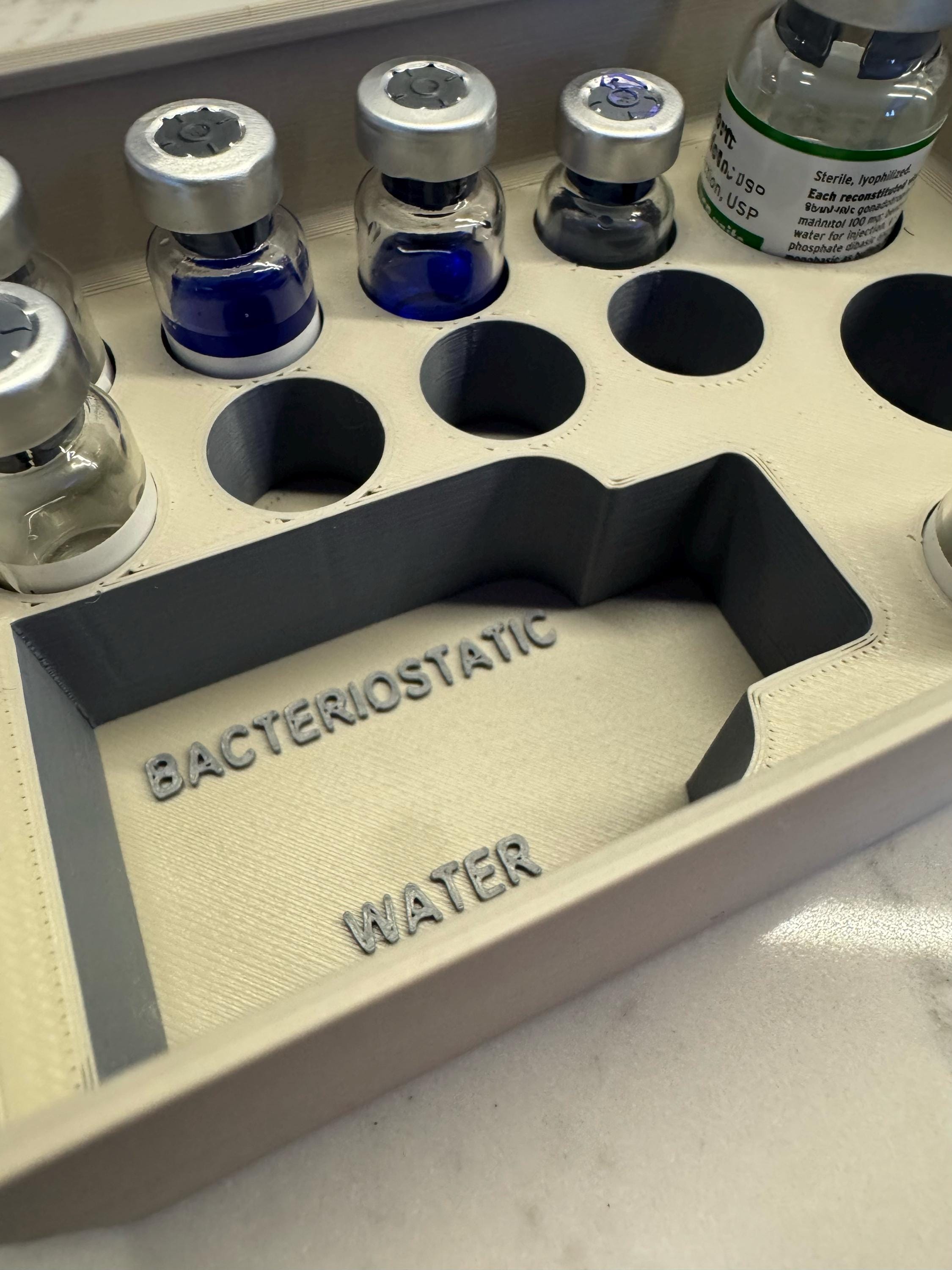 3D Printed Rugged Peptide Vial Storage Box With Removable Magnetic ...