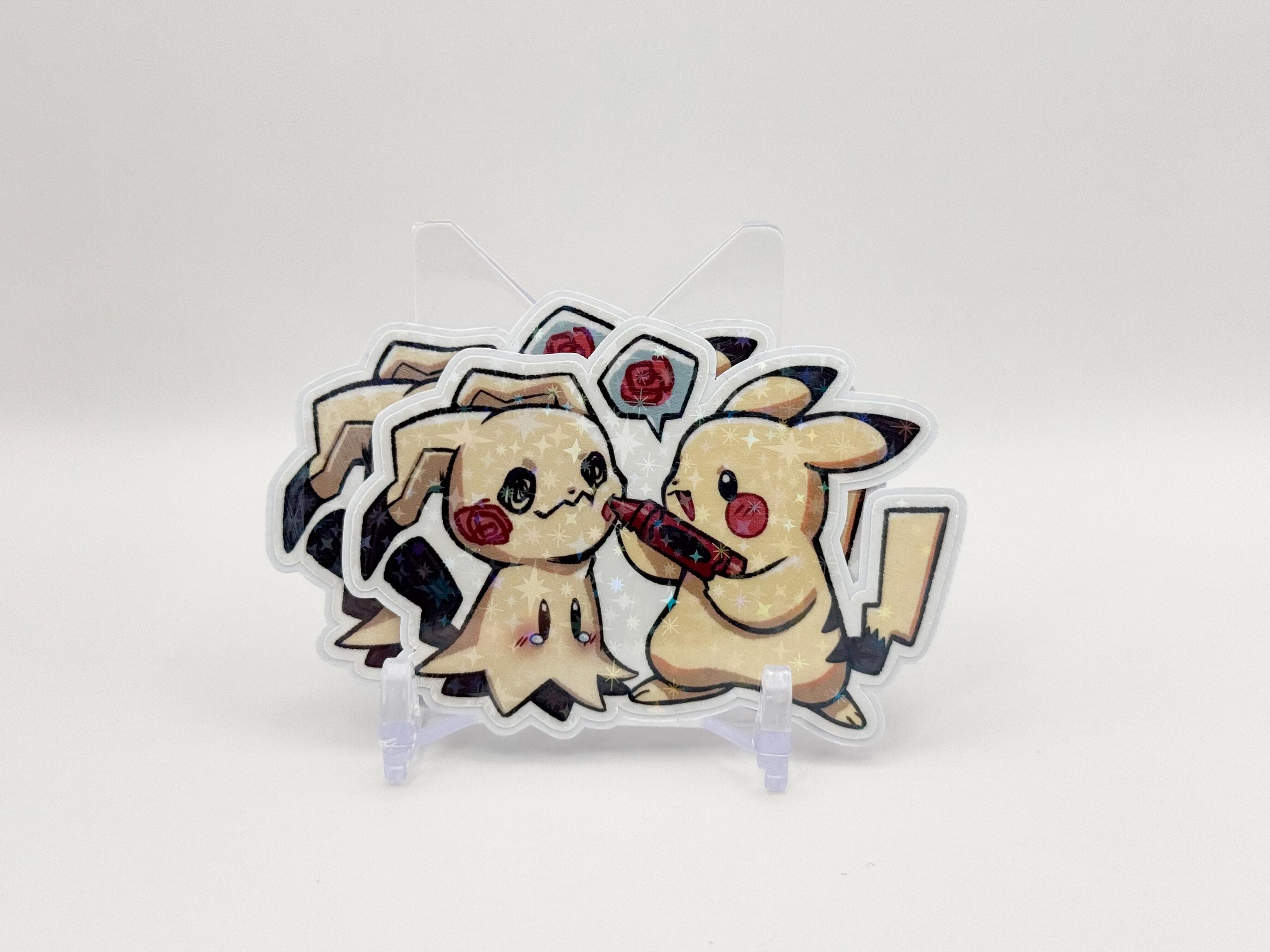 Pokemon Pikachu and Mimikyu Sticker 2 Pack - Etsy