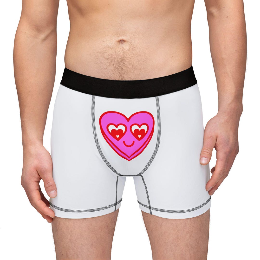Men's Boxers With Heart Design | Fun Underwear, Cute Gifts for Him ...