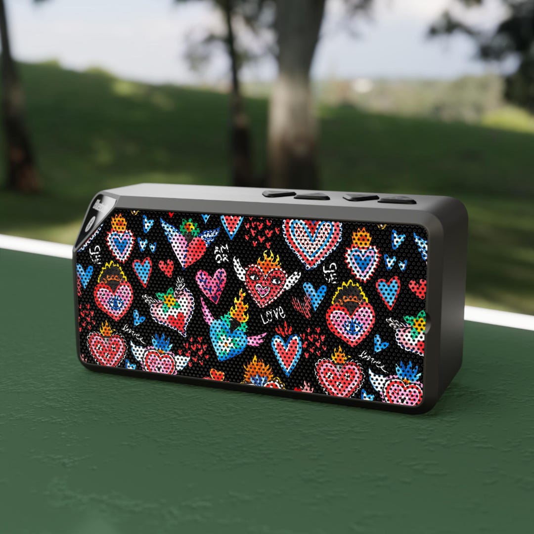 Bluetooth Speaker - Mexican Hearts Design, Valentines Day Gift ...