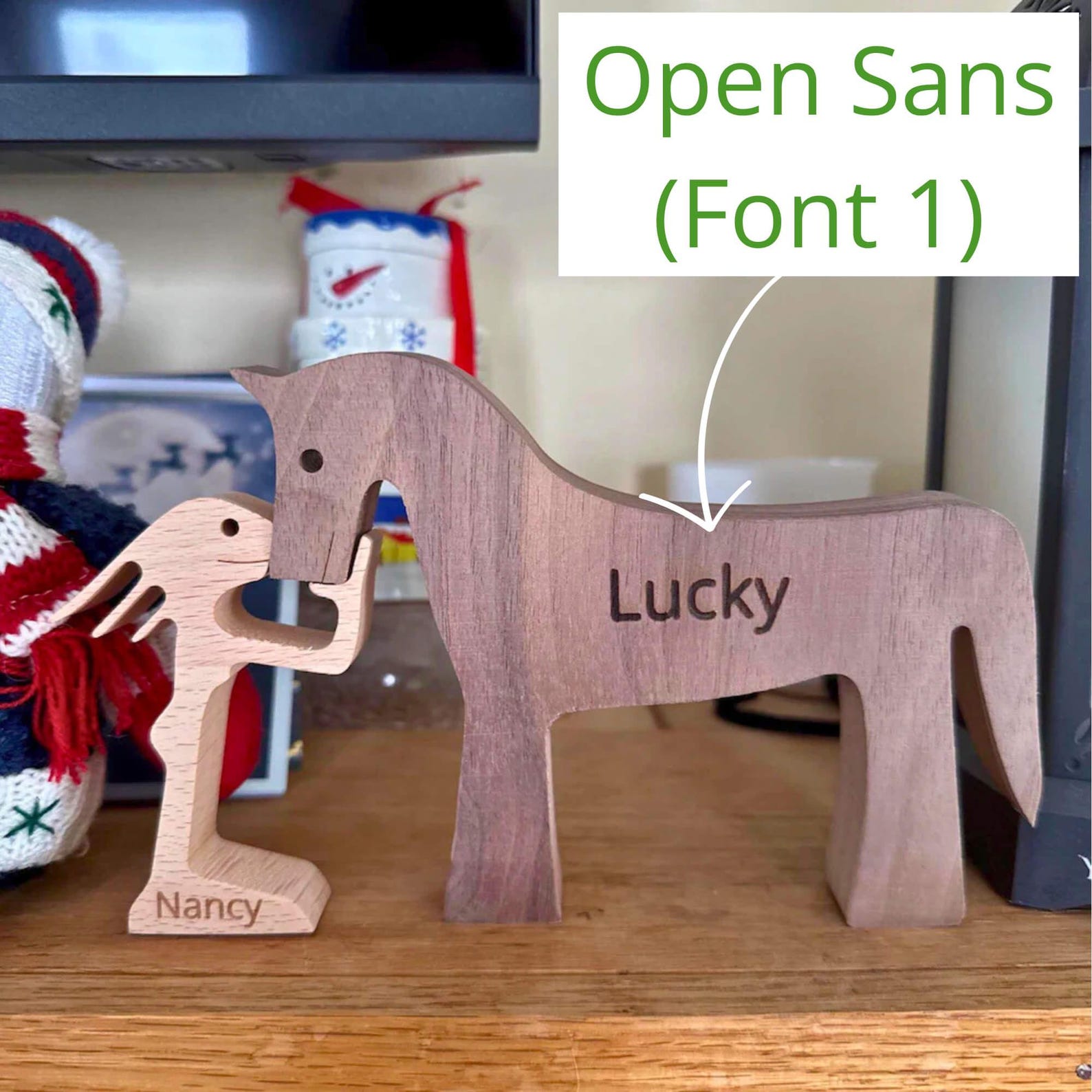 Personalized Man and Two Cats Wooden Ornament: Cat Lover Gift - Etsy