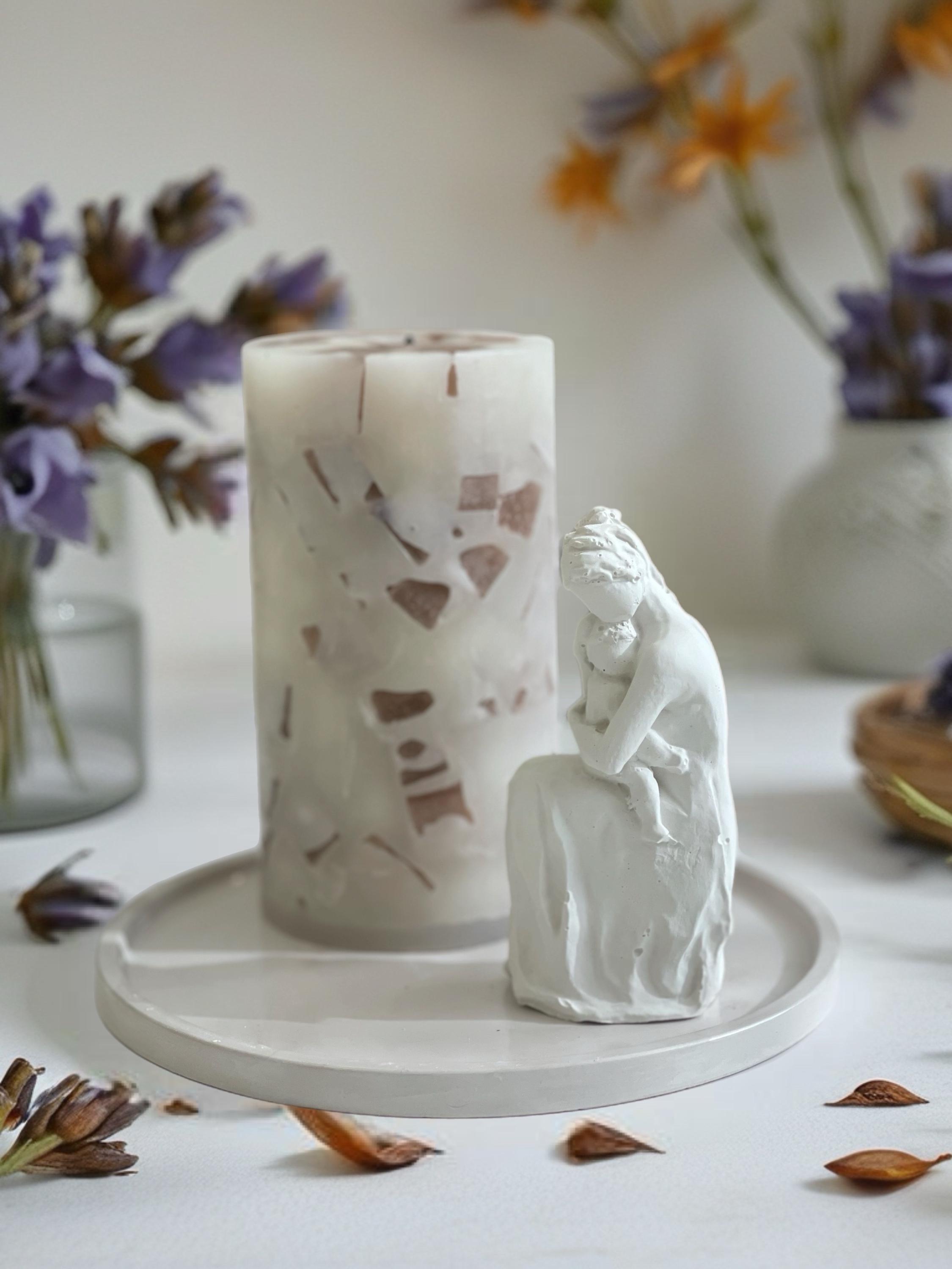 New Mom Figurine / Chic Motherhood Decor Handcrafted Sculpture for the ...