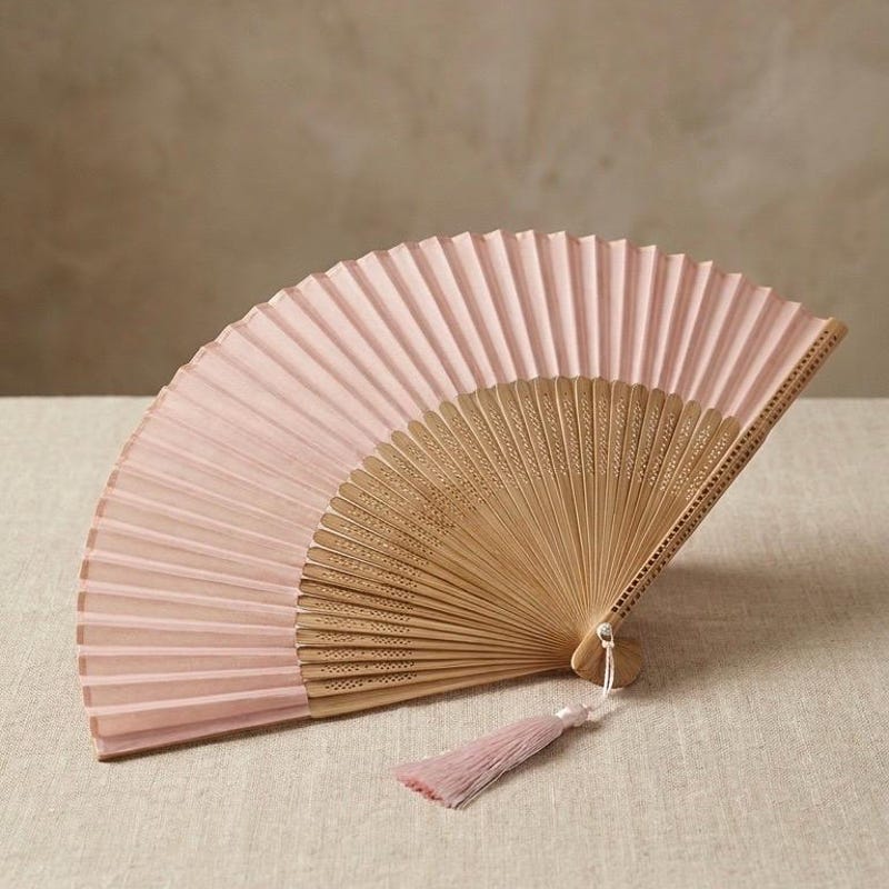 Japanese Silk Hand Fan - Etsy UK