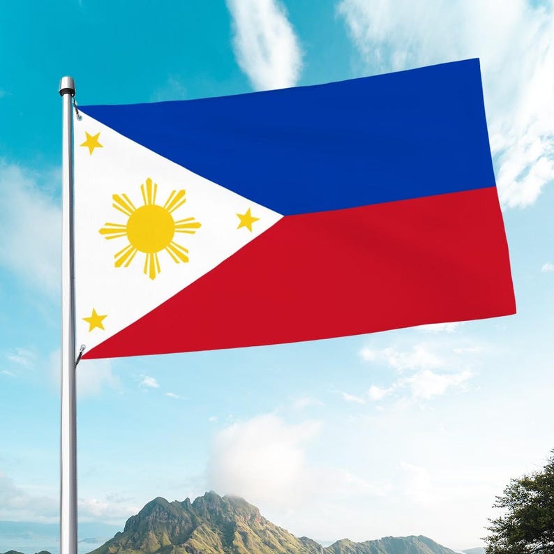 Flag of Philippines: Wall Tapestry Banner (90x150 Cm) - Etsy
