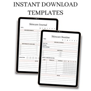 Printable Beauty and Skin Care Planner, Daily Skin Care Routine, Beauty ...