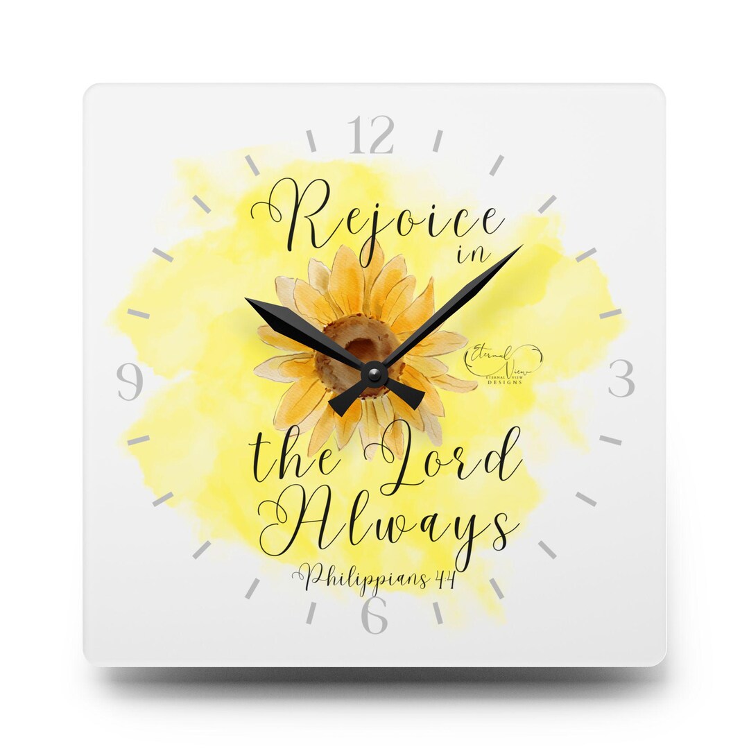 Christian Wall Clock Scripture Gift for House Warming Religious Wall ...