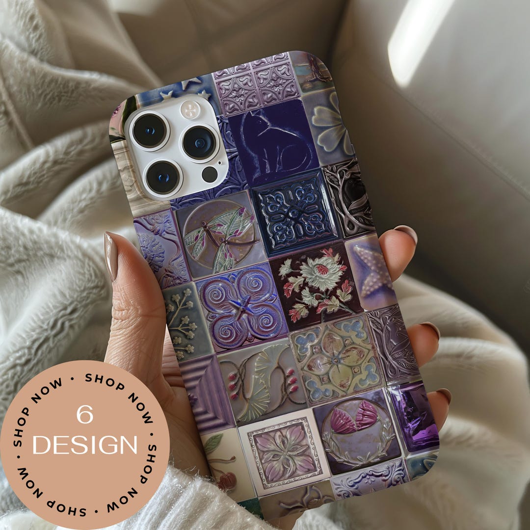 Vintage Azulejo Tiles Phone Casefor iPhone 16 15 14 13 12 11 PRO Plus ...