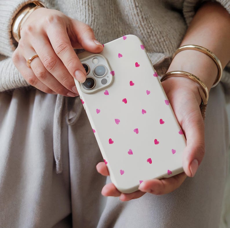 Simple Red Heart Slim, Tough Phone Case for iPhone 16 15 14 13 12 PRO ...