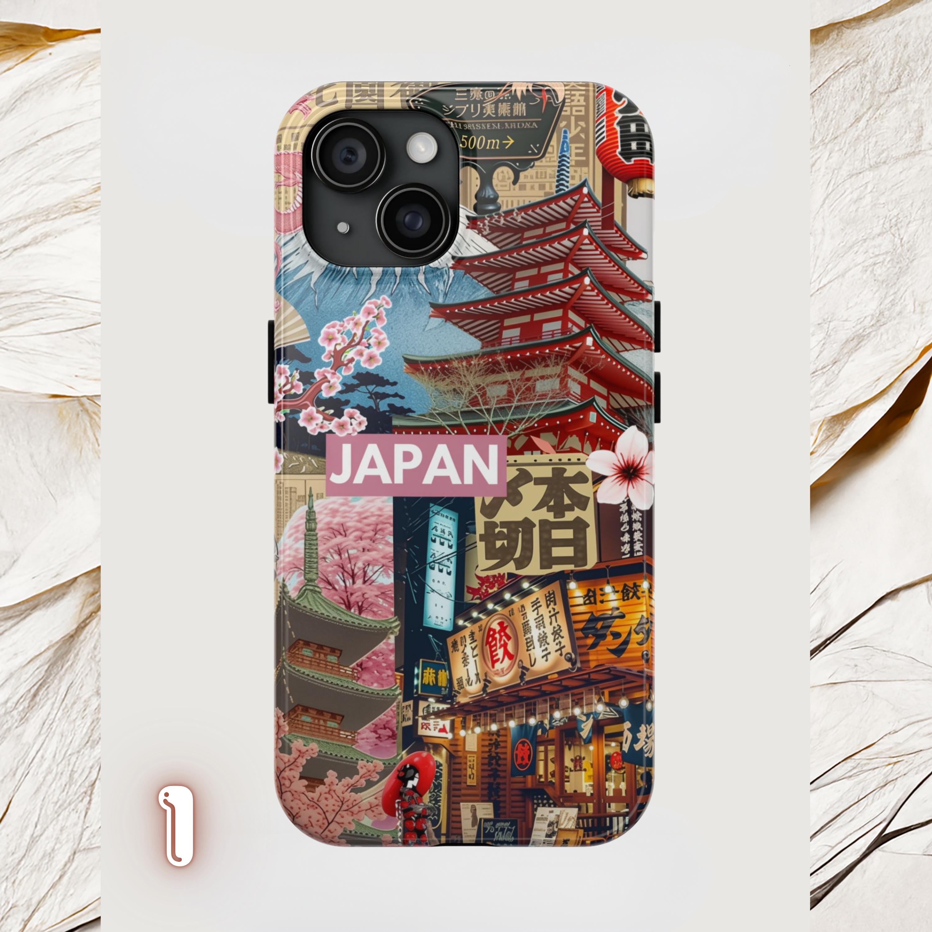 Japanese Mood Board Phone Case, Japanese Cover for iPhone 16 15 14 13 ...