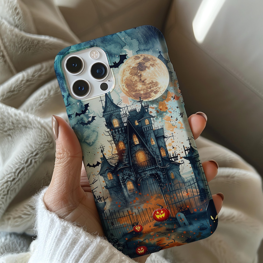 Spooky Gothic Phone Cover, Haunted Mansion Halloween Phone Case ...