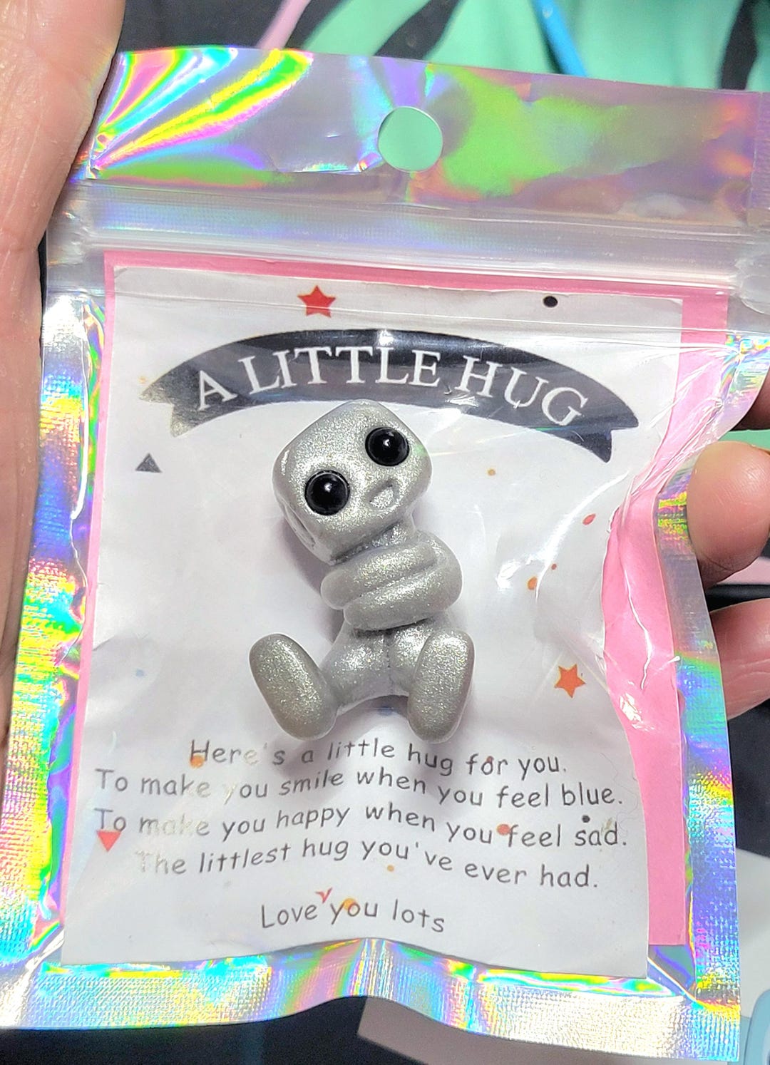 Robot Mini Figurine Pocket Hug – Resin Collectible Art Toy – Friend ...