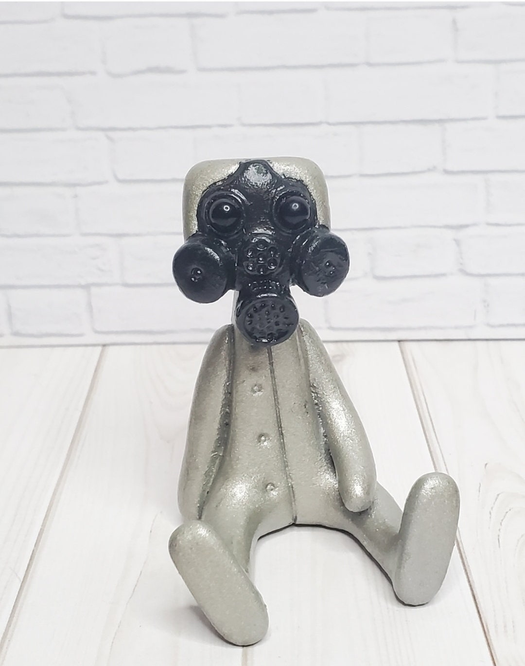 Gas Mask Robot Resin Art Toy Figure Kawaii Desk Friend Gift - Etsy UK