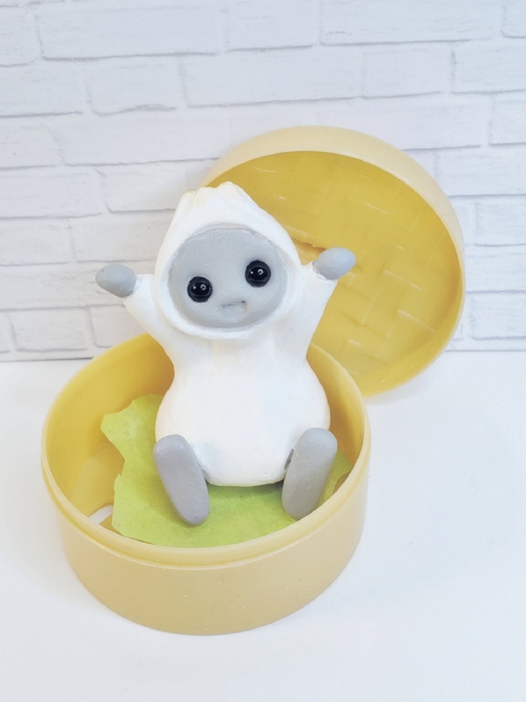 Robot Bao Dumpling Resin Art Toy Figure— Asian Food Lover Gift—kawaii ...