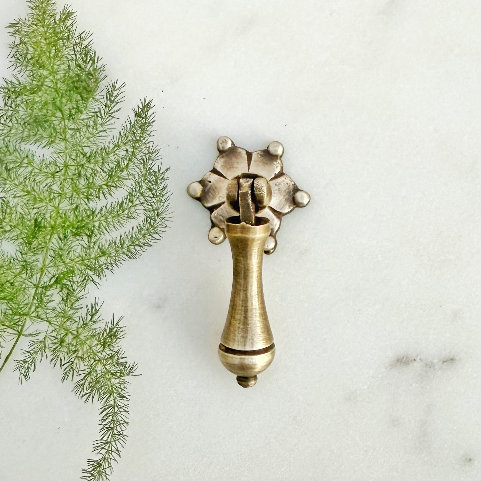 Teardrop Pull, Brass Teardrop Pull, Teardrop Knob, Vintage Style Pull ...