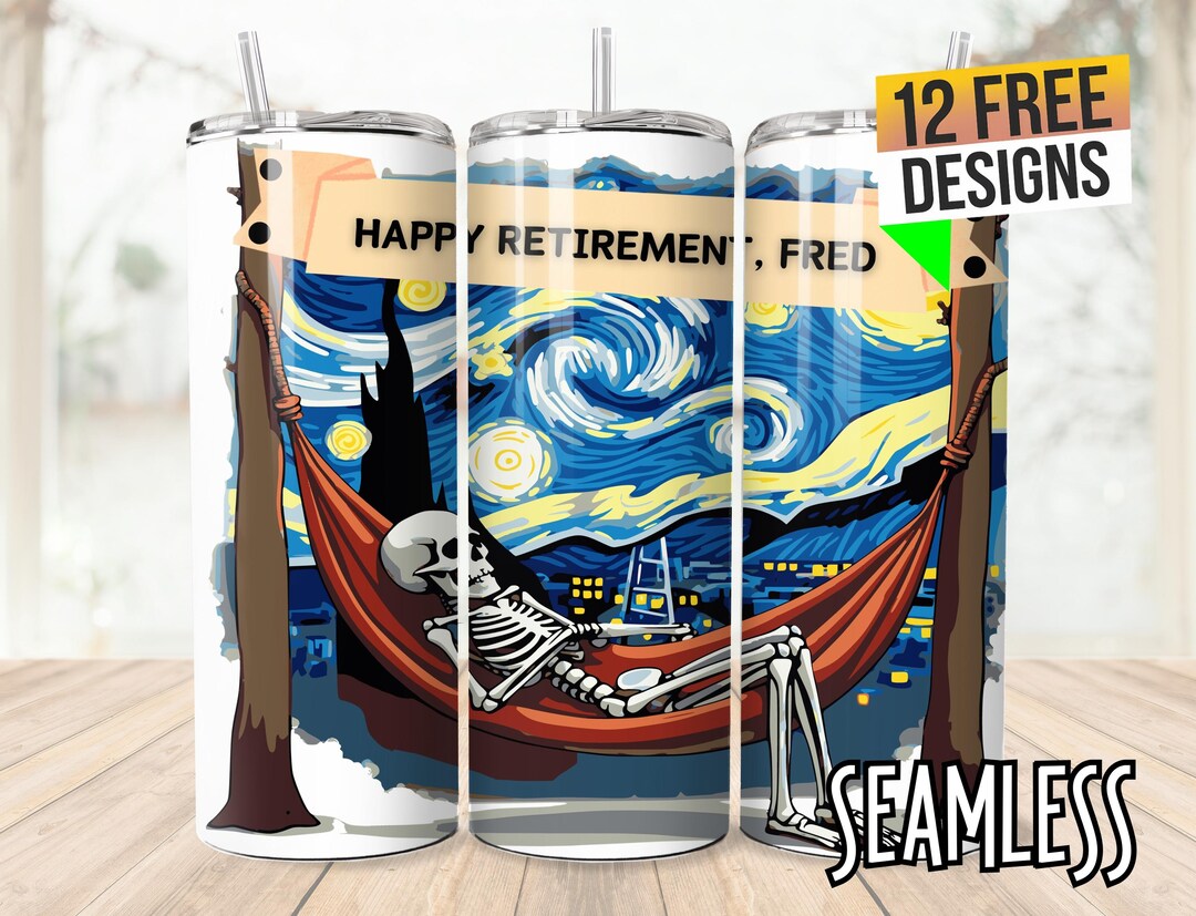 Custom Skeleton 20 Oz Skinny Tumbler Sublimation Design, Instant ...