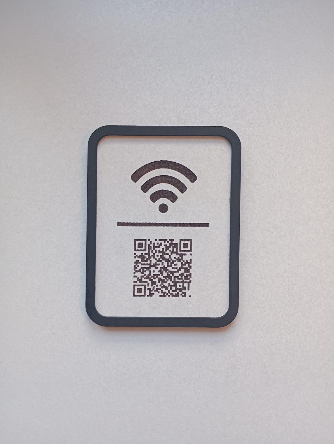 Personalized Wooden Wifi QR Code Sign: Engraved Office/airbnb Plaque - Etsy