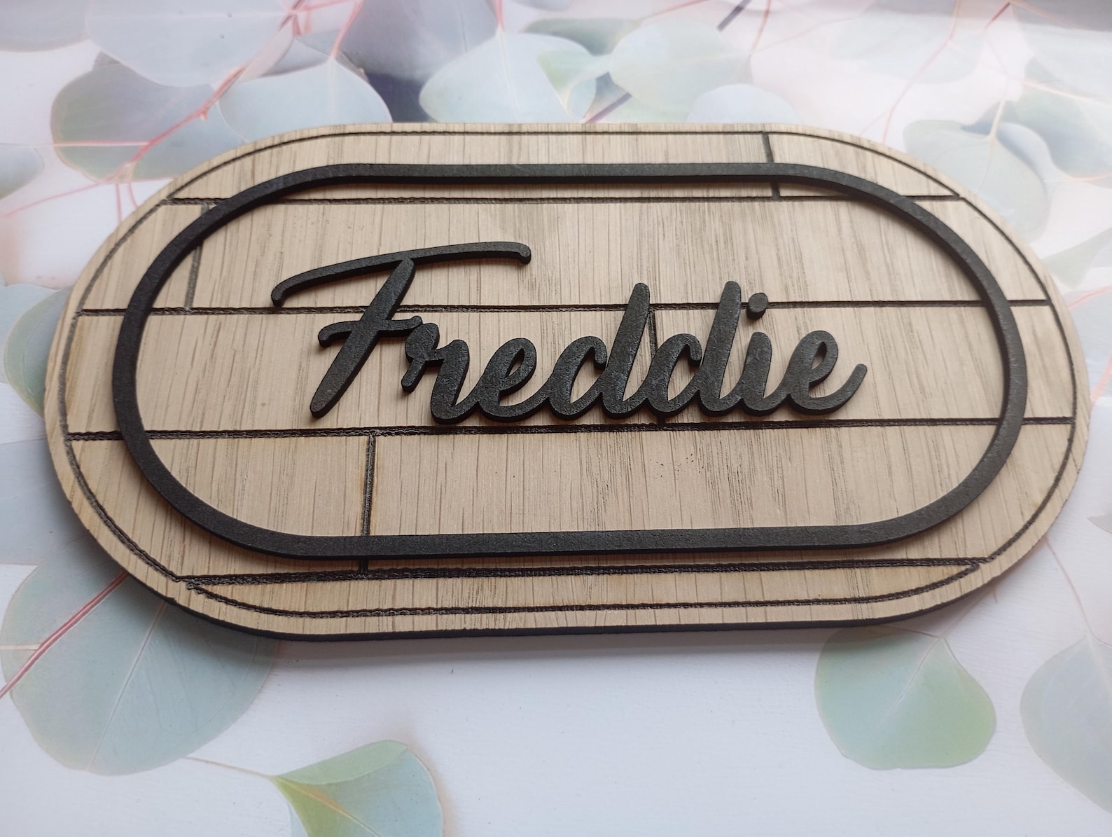 Personalised Wooden Name Sign – Custom Kids Room Wall Décor (18 X 10 Cm ...