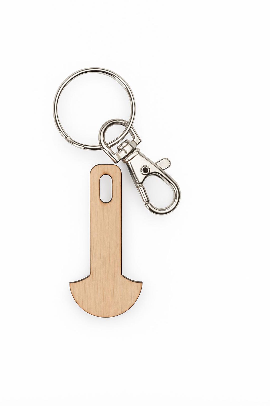 Wooden Reusable Shopping Trolley Key | Eco-friendly & Removable ...