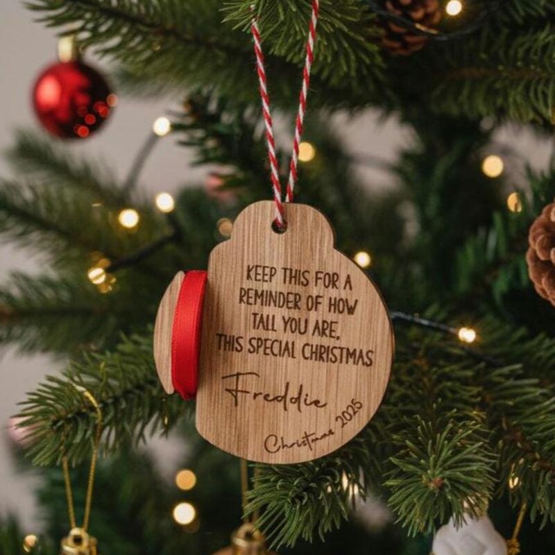 Height Ribbon Bauble - Etsy Australia