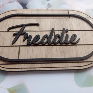 Personalised Wooden Name Sign – Custom Kids Room Wall Décor (18 X 10 Cm ...