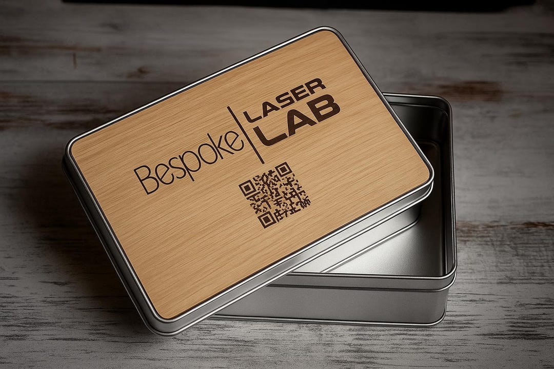 Personalized Business Logo Tin: Custom Branded QR Code Storage - Etsy UK