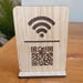 Wifi Qr Code Sign, Air Bnb Scanner, Office Wifi Plaque , Freestanding ...