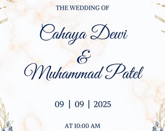 Elegant Animated Wedding Invitation – Custom Video & Digital Invite - Etsy