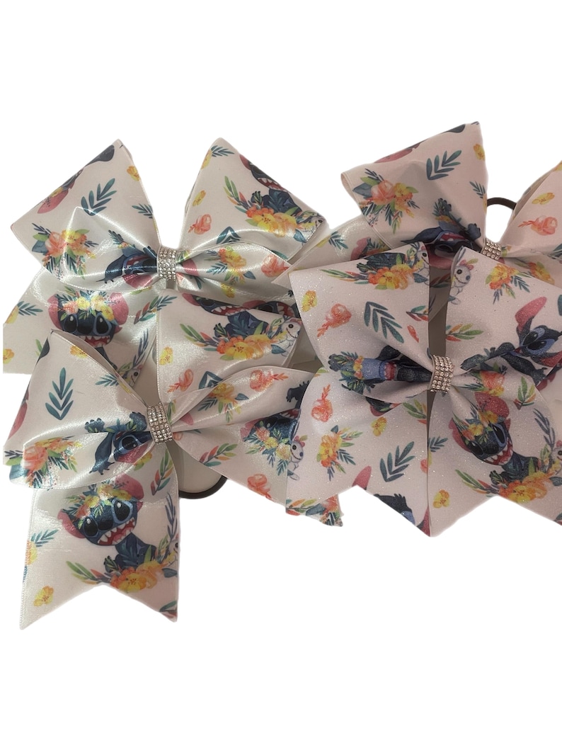 Hawaiian Alien Cheer Bow-glitter or Satin Option - Etsy