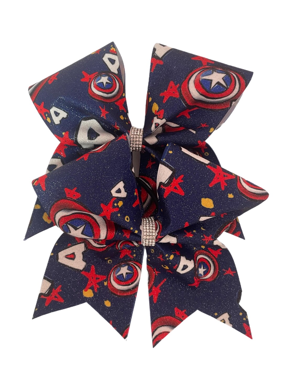 Superhero Captain Cheer Bow - Etsy