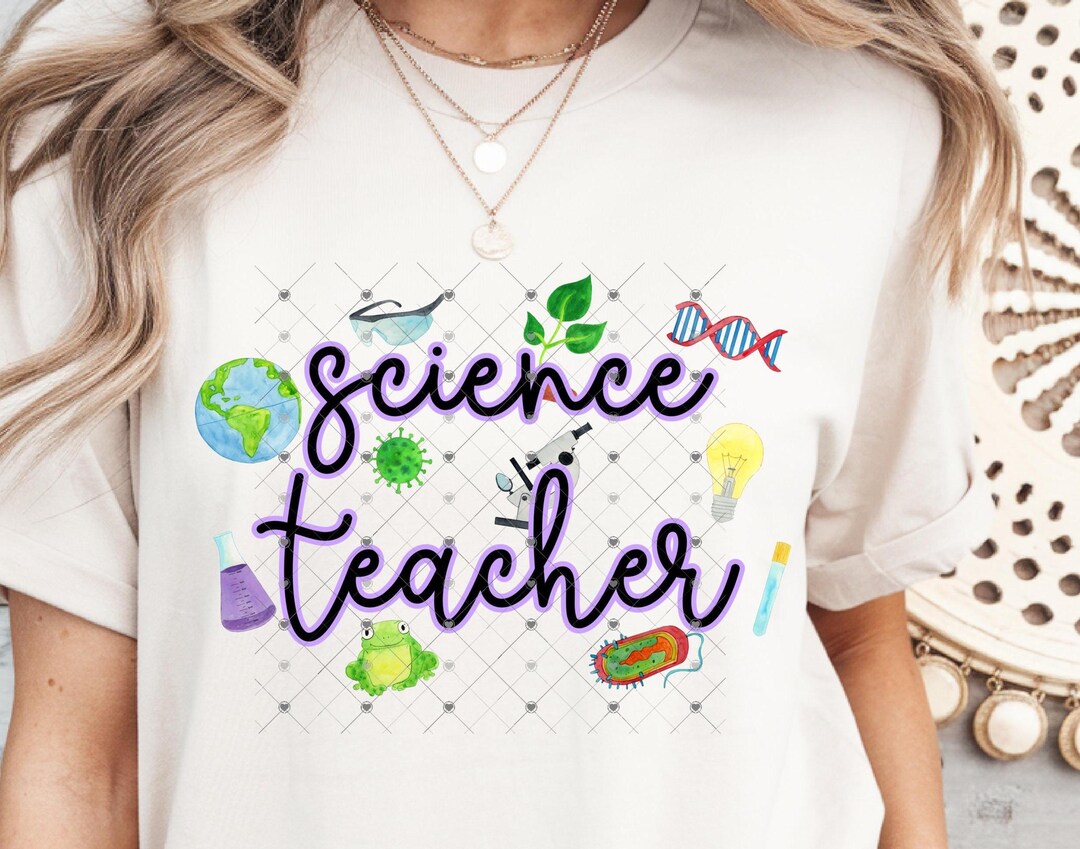 Science Teacher PNG: Preppy Clipart Graphics (digital Download - Etsy