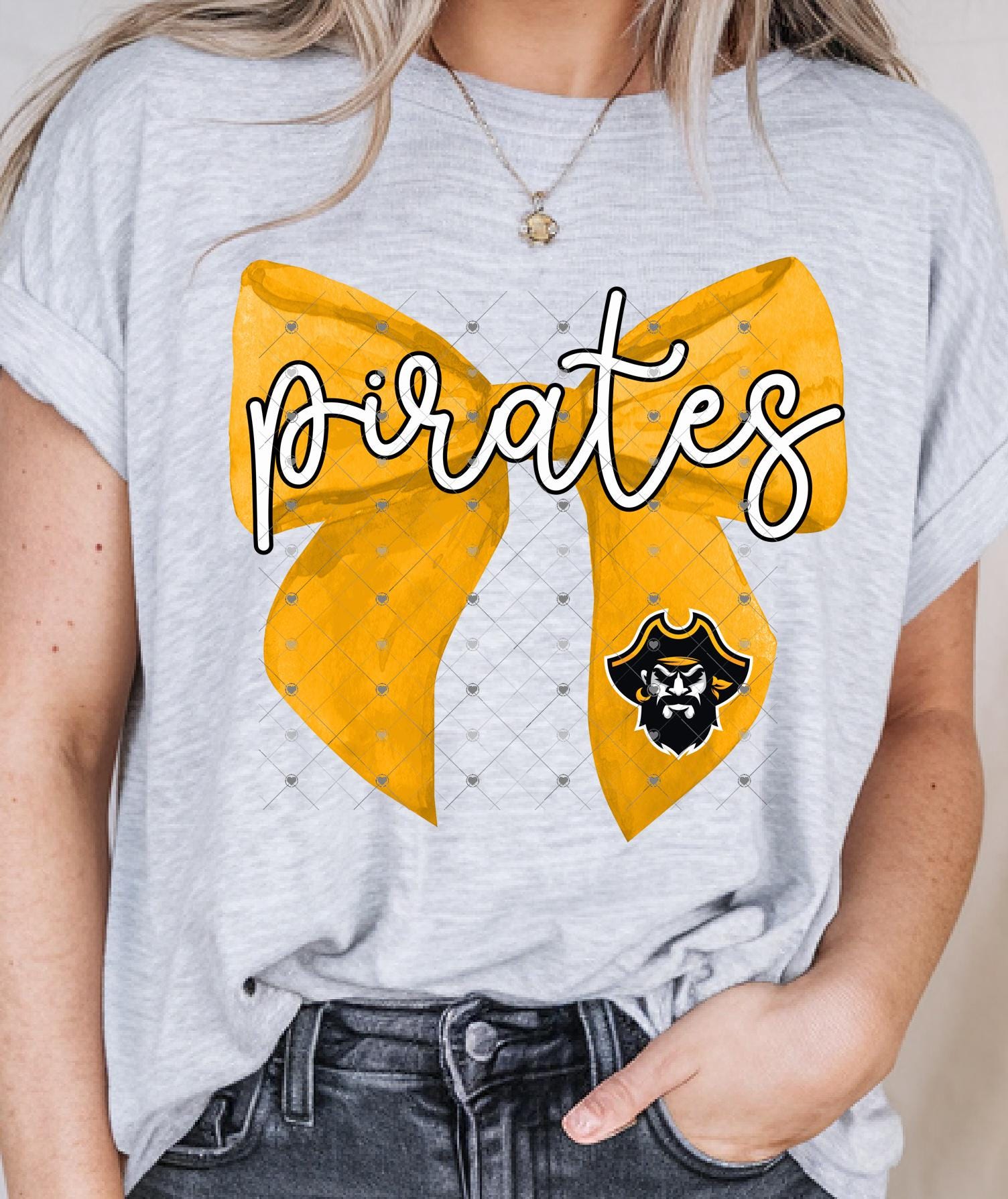 Pirates Mascot PNG & JPEG: Preppy Bow Design (digital Download) - Etsy