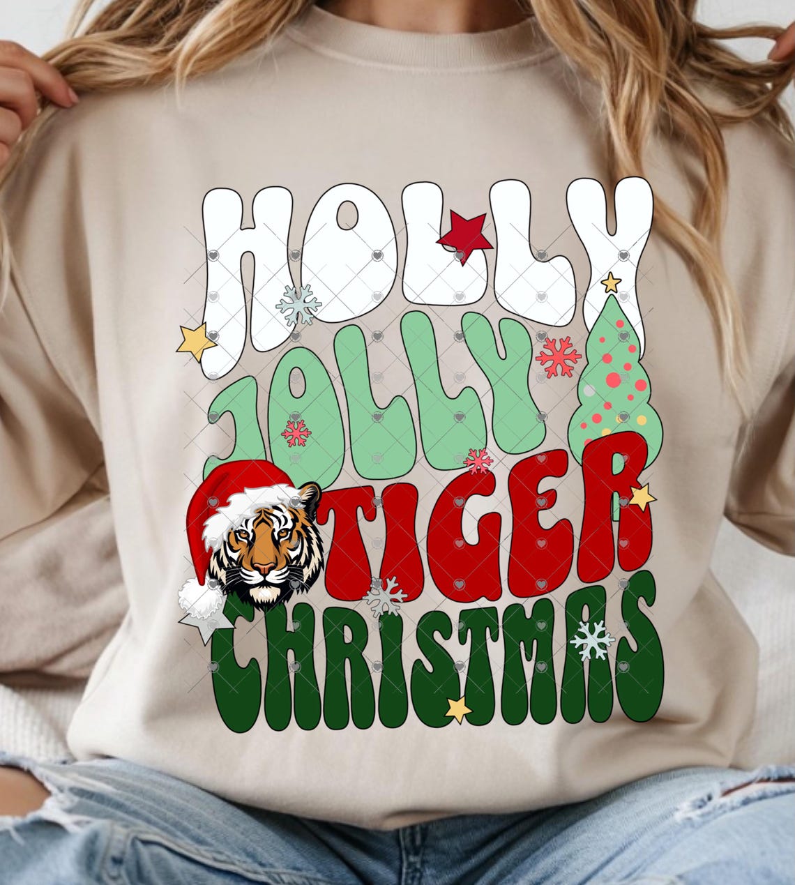 Tigers PNG | Mascot PNG | Christmas Tiger Print | Preppy Mascot Png ...
