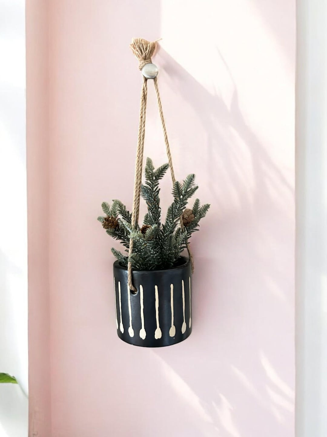 Hanging Flower Pot | Modern Boho Pot - Etsy