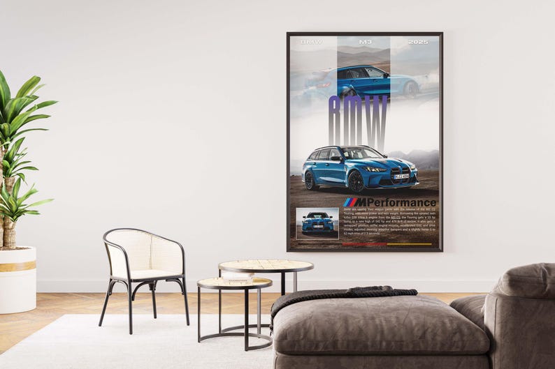 BMW M3 Poster: Classic Sports Car Wall Art (digital Download) - Etsy