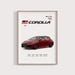 2025 Toyota GR Corolla Poster | Hot Hatch Artwork | Perfect Gift for ...