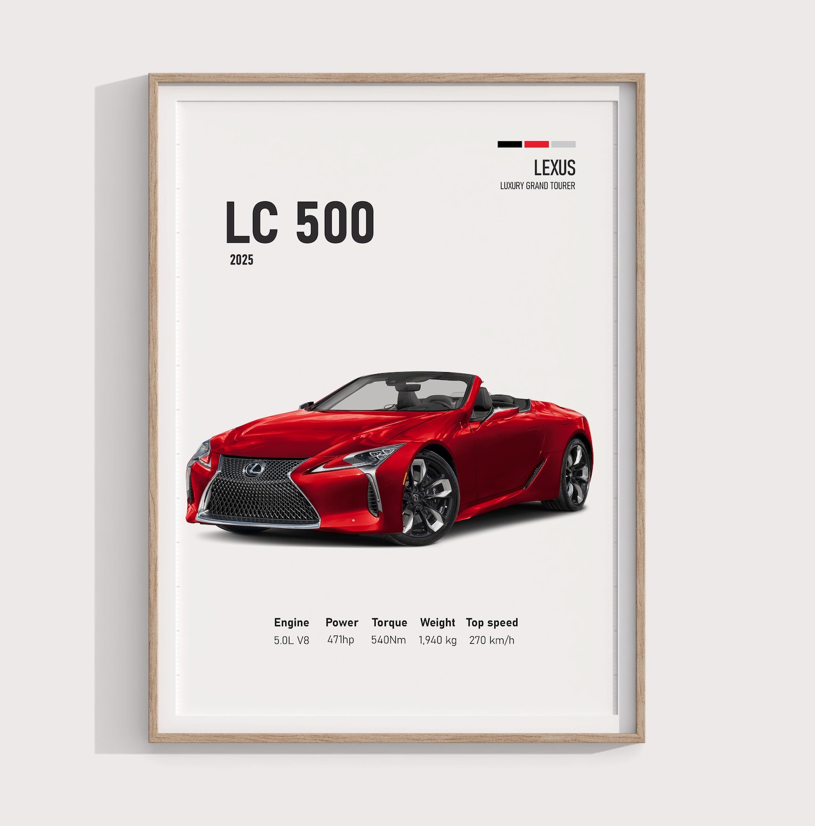 2025 Lexus LC 500 Poster | Luxury Car Digital Print | Printable Art for ...