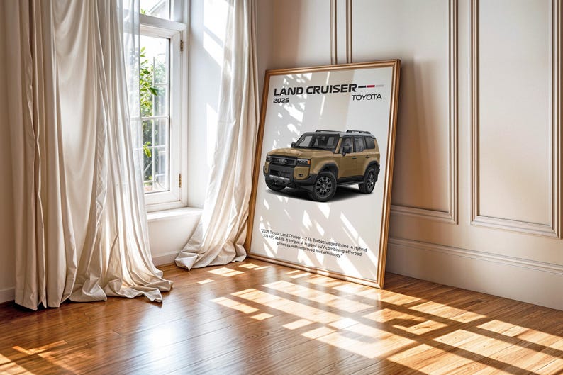 2025 Toyota Land Cruiser Poster | Digital Download for Off-road SUV ...