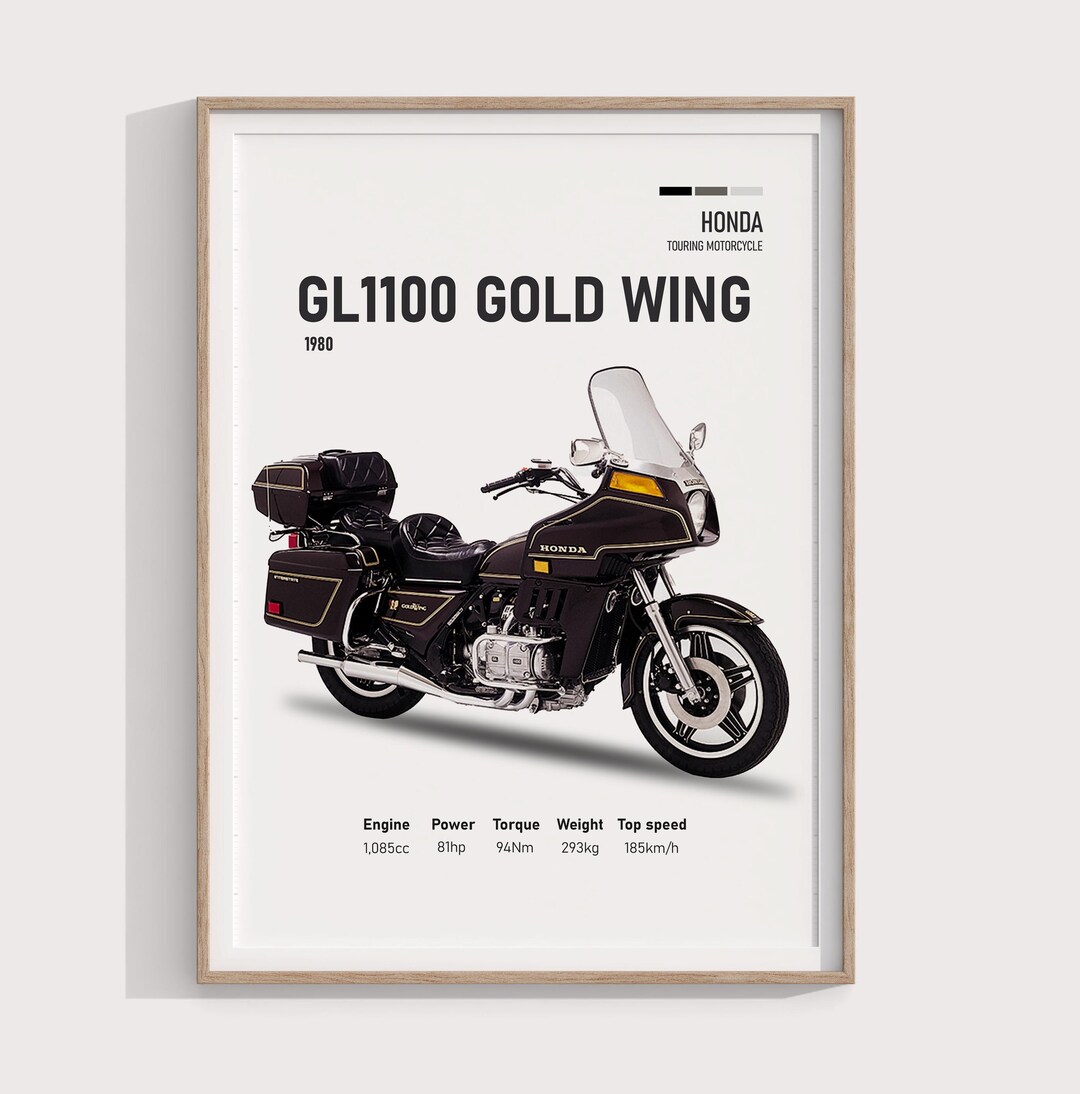 1980 Honda GL1100 Gold Wing Interstate Digital Print - Perfect Garage ...