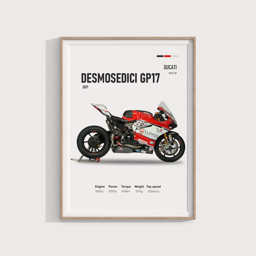 Ducati Desmosedici GP17 Motogp 2017 Poster | High-speed Racing ...