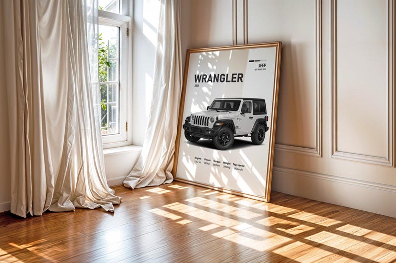 2025 Jeep Wrangler Poster | Off-road Adventure Digital Print ...