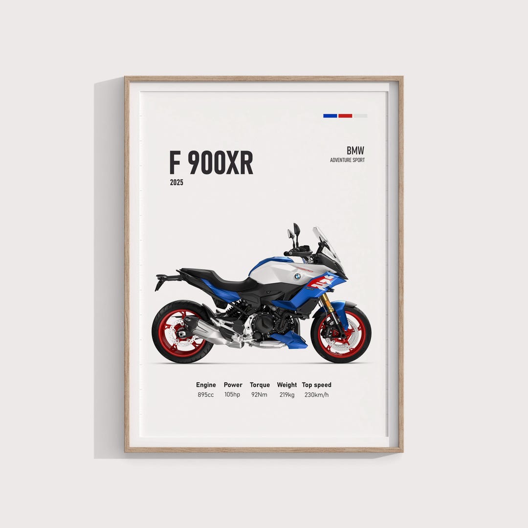 BMW F 900 XR 2025 Poster | Adventure Sport Motorcycle Art | High ...